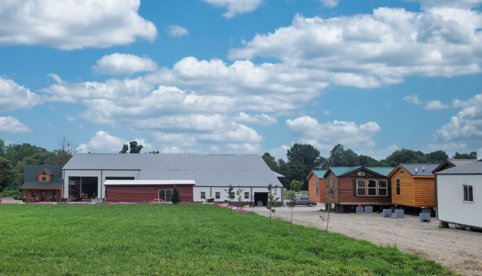 Our Kentucky cabin factory building Amish-made cabins in Munfordville ...
