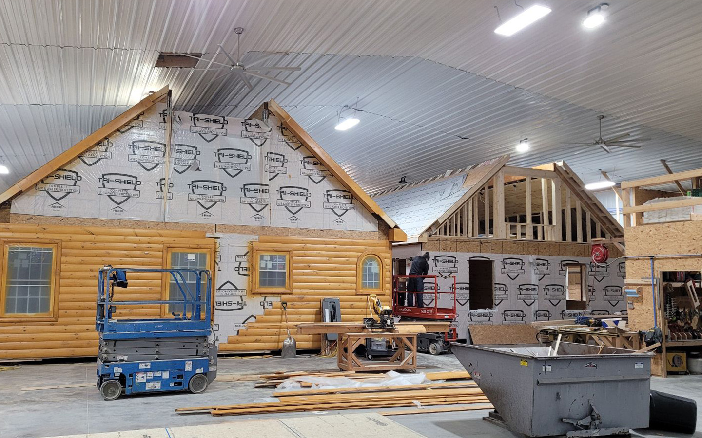 Our Kentucky cabin factory building Amish-made cabins in Munfordville ...